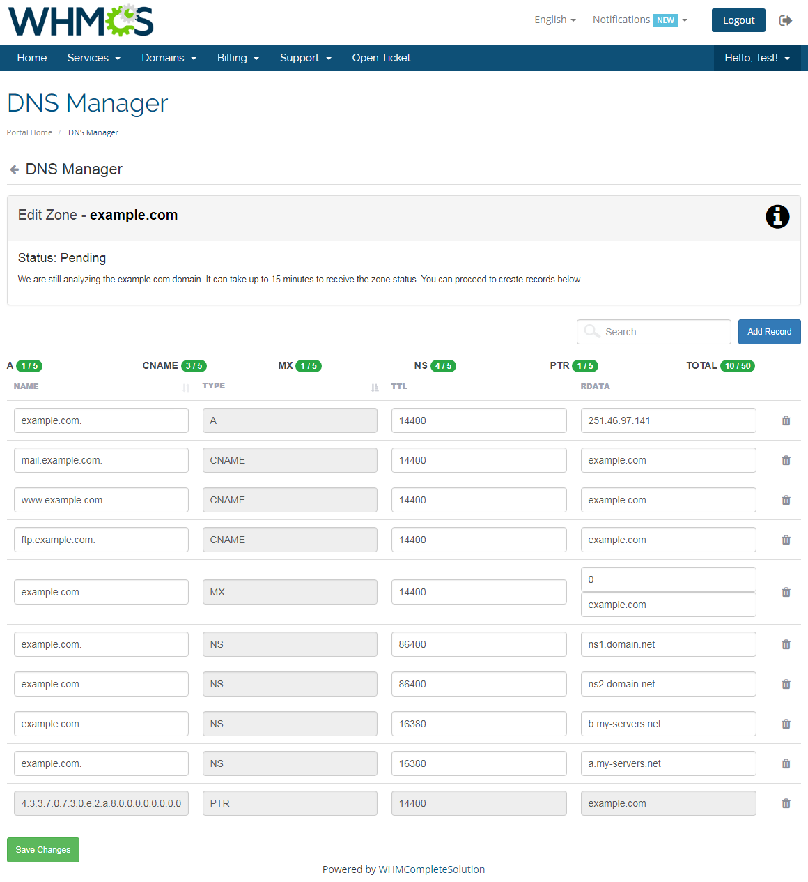 DNS Manager, A Powerful Tool for EMWD Clients - Web Hosting Done ...